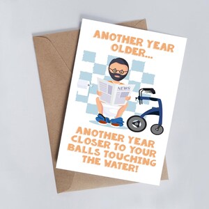 Funny Inappropriate Birthday Card: Balls Touching Water - Etsy