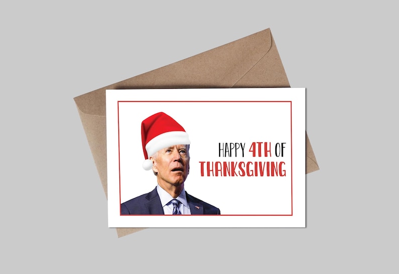 Funny Inappropriate Biden Christmas Greeting Card | Happy 4th of ...