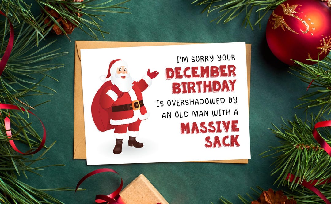 Funny Inappropriate Birthday Christmas Greeting Card I'm Sorry Your ...
