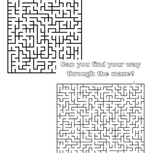 Childrens Maze Activity Bundle Printables - Etsy