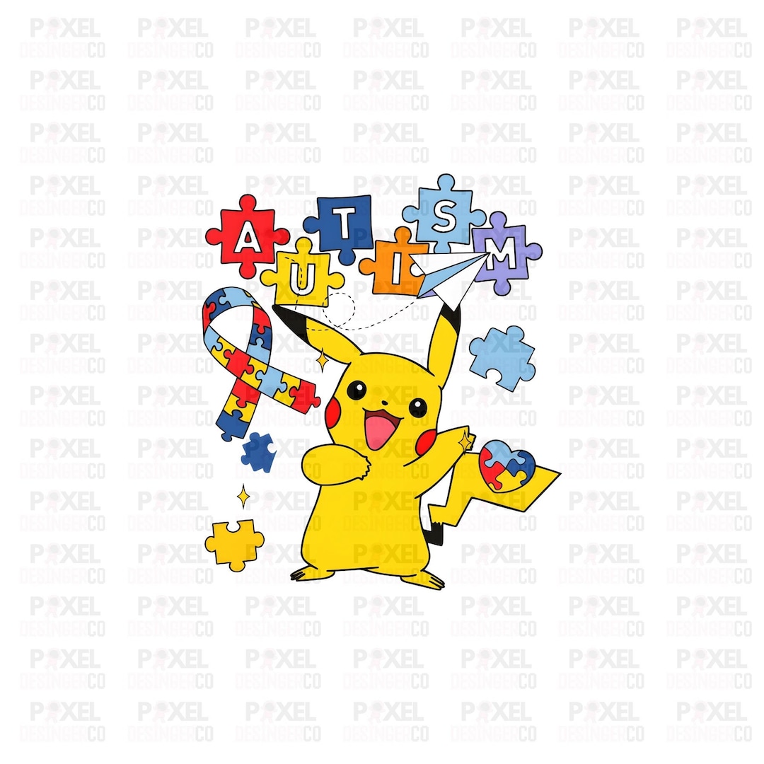 Pikachu Autism Ribbon Png,autism Awareness Png, Autism Love, Autism ...