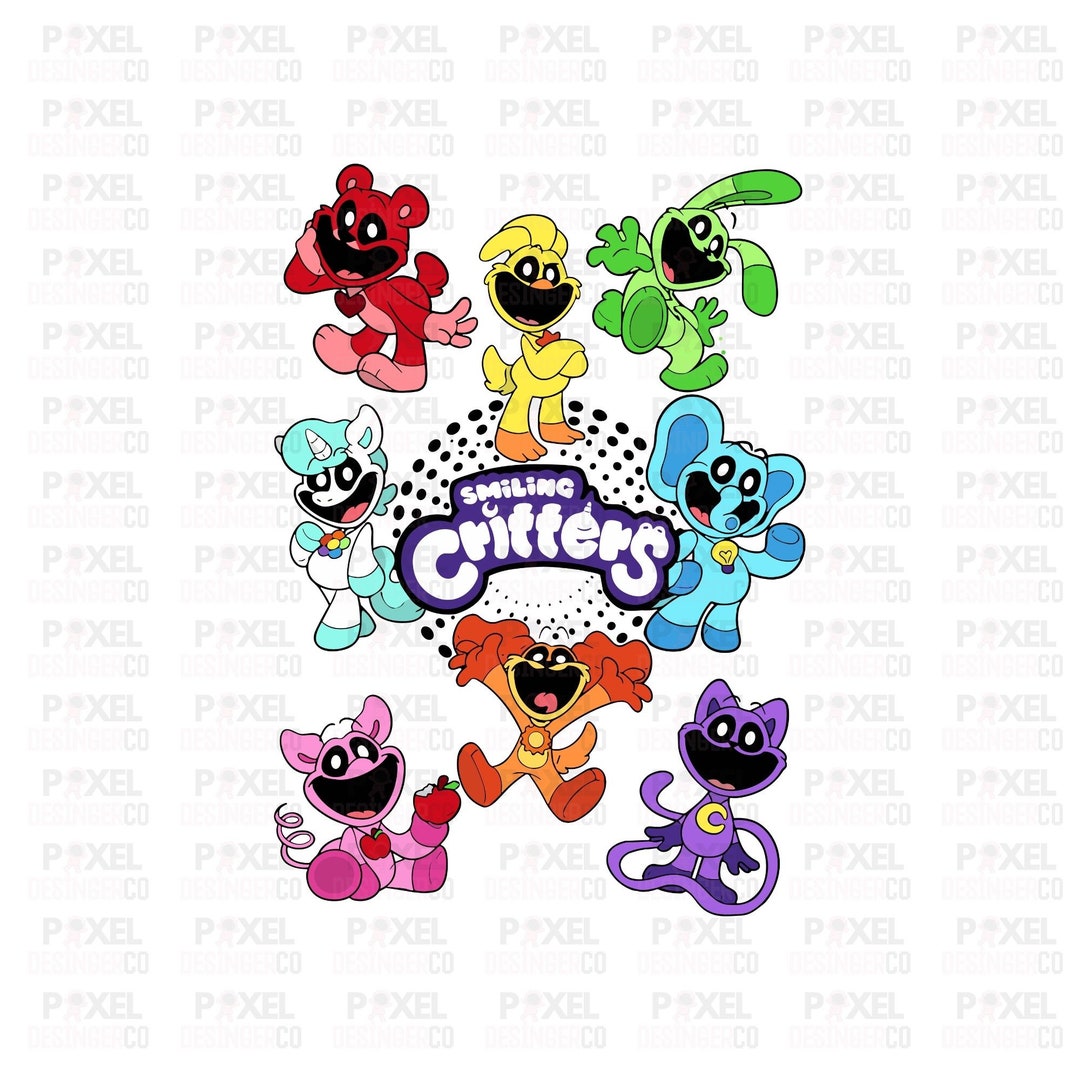 Smiling Critters PNG, Poppy Playtime Svg, Print Smiling Critters Merch ...