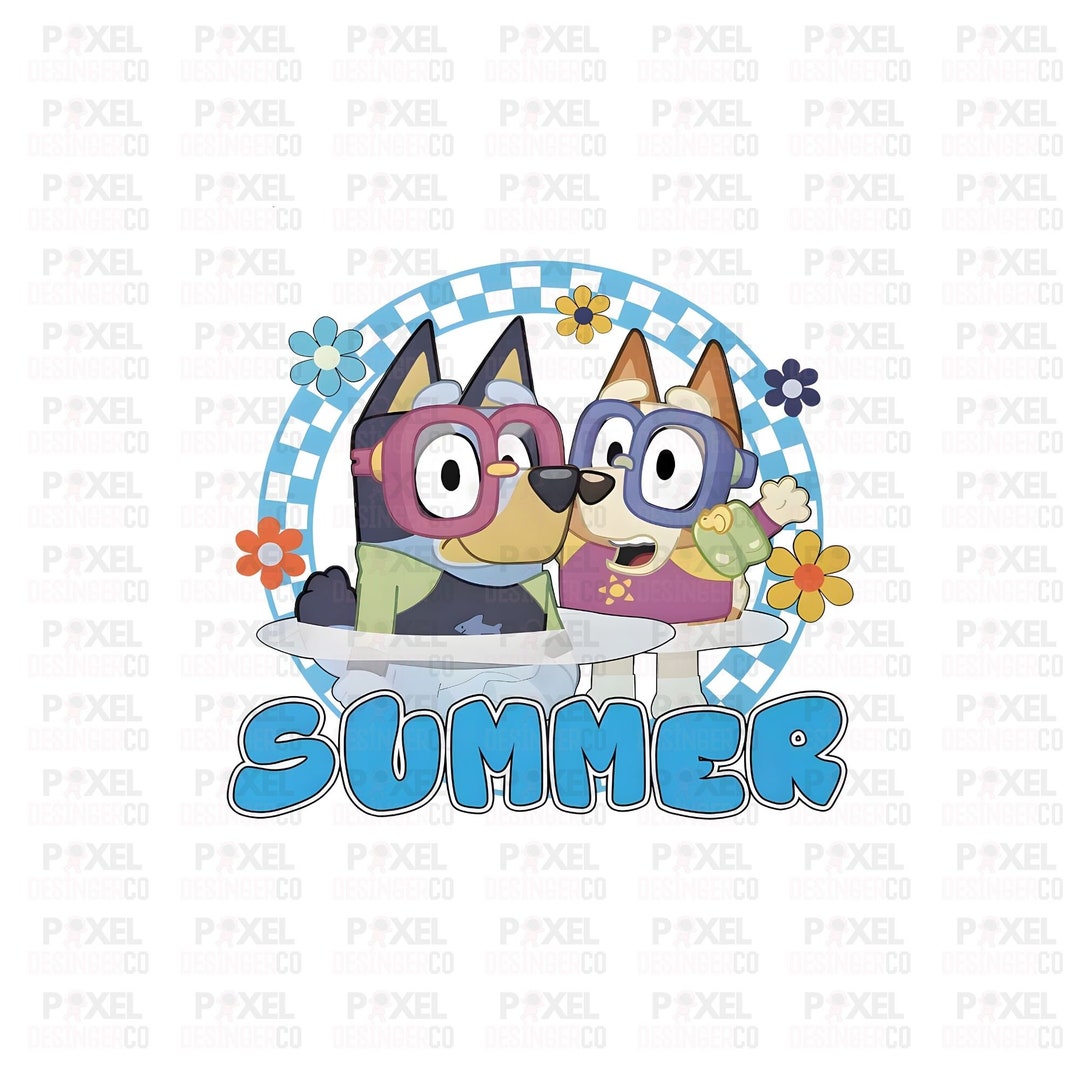 Bluey Summer Png Bluey Png Bluey Family Bluey Cut Files Bluey Digital ...