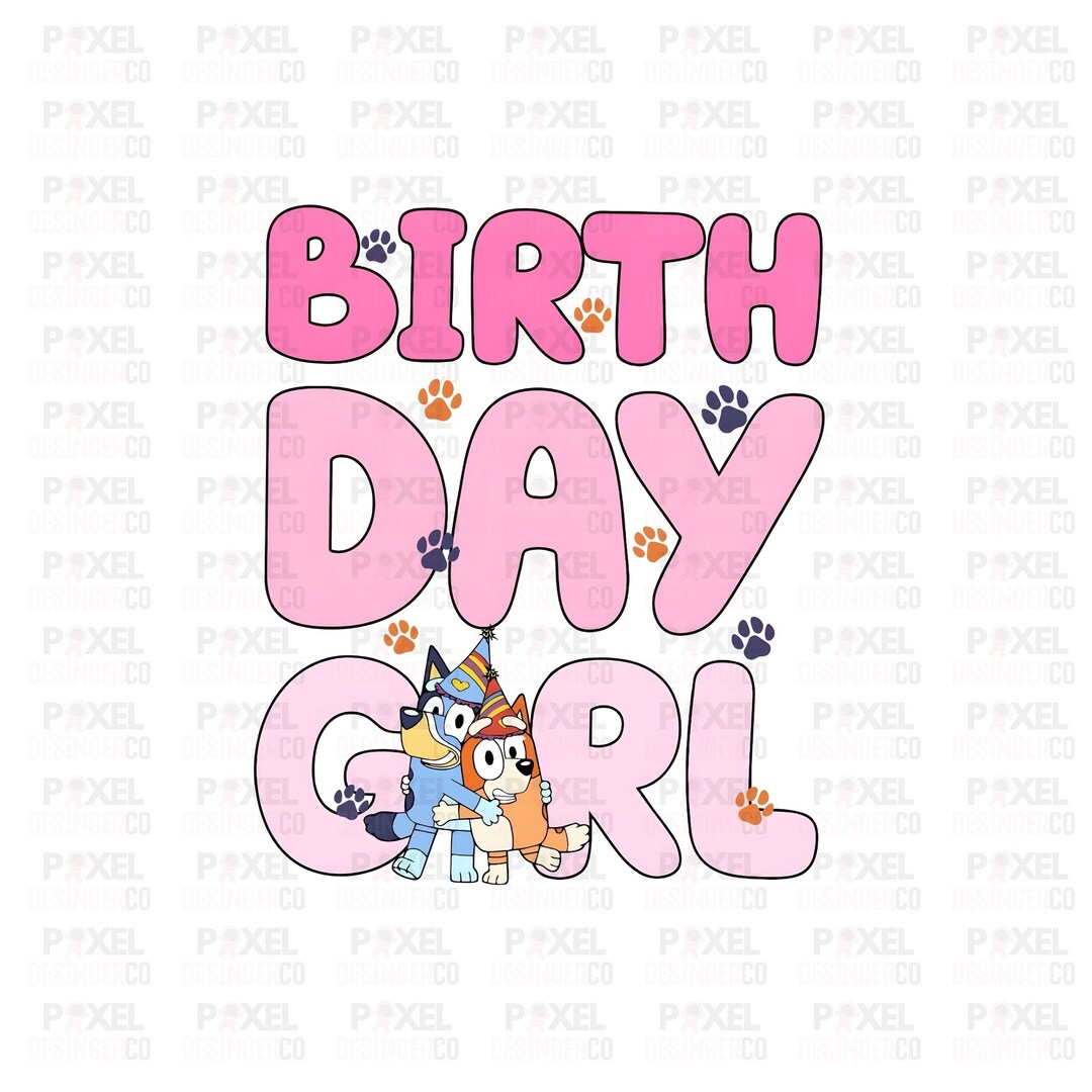 Blue Birthday Girl Png, My Birthday Png, Blue Dog Birthday Png ...
