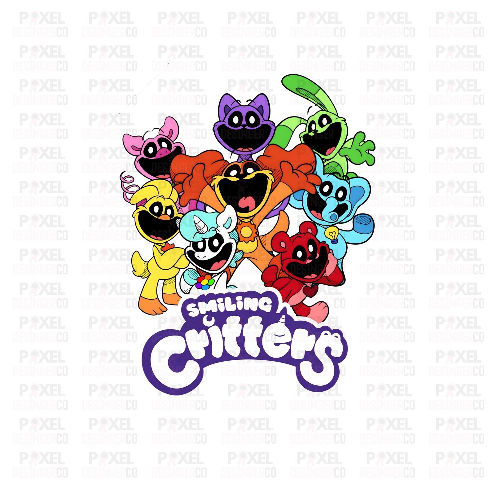 Smiling Critters PNG, Poppy Playtime PNG, Print Smiling Critters Merch ...
