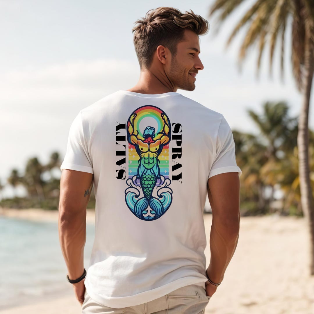 Merman Me More (back Design) Surf Wear Trending T-shirt Tee Tshirt ...