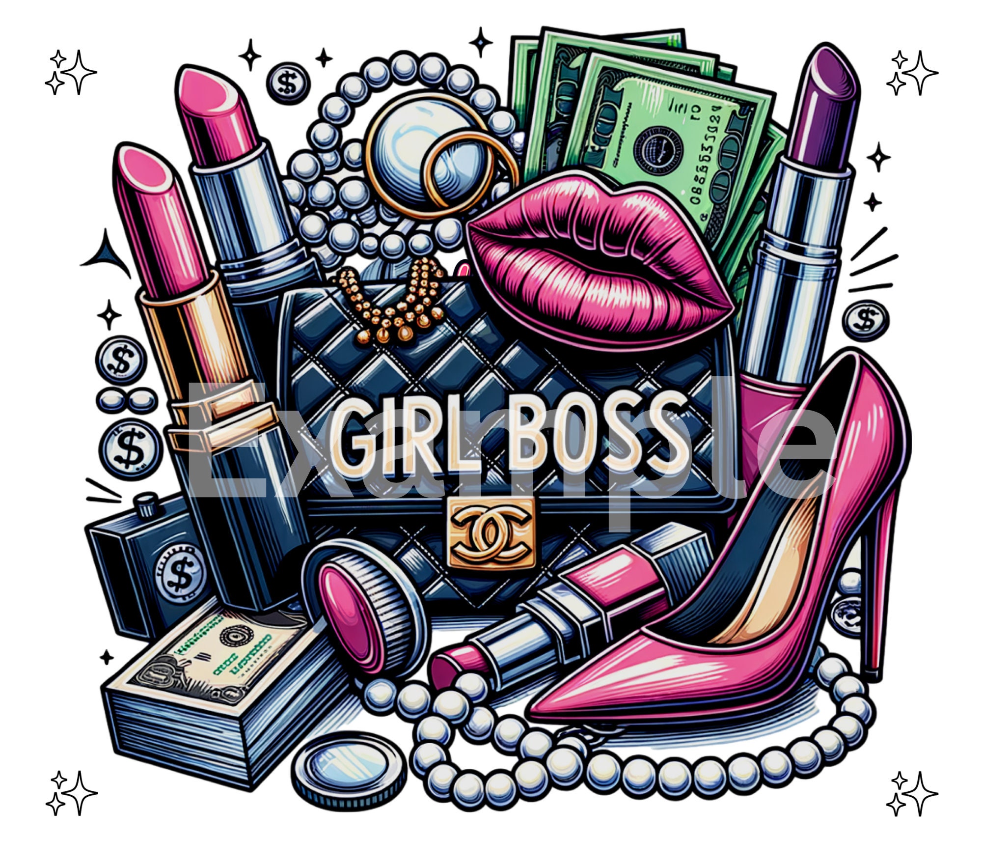 20 Oz Tumbler Wrap Digital Download, "rich Girl Boss" - Etsy