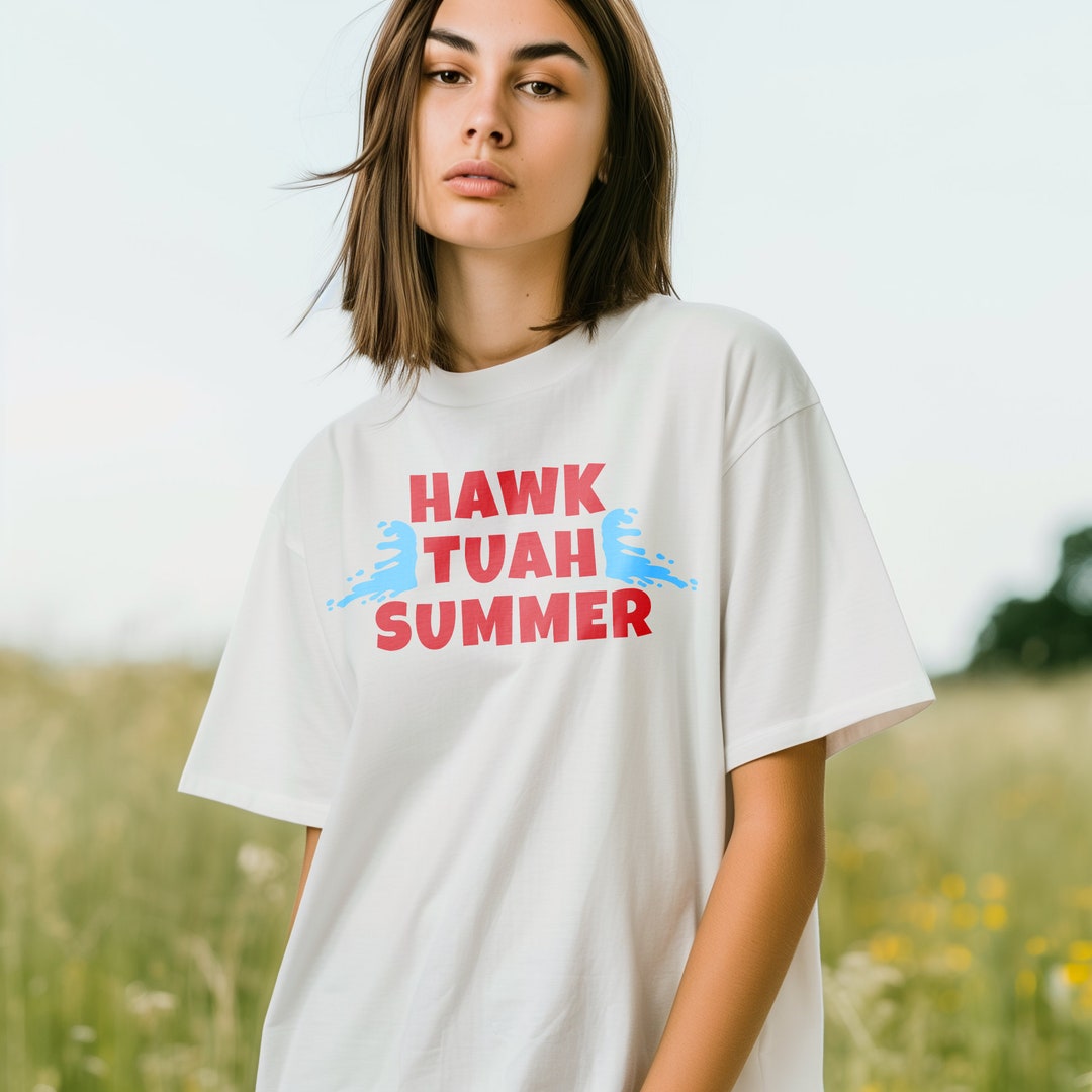 Hawk Tuah T-shirt Graphic PNG Viral Trend Sublimation Trending Meme ...