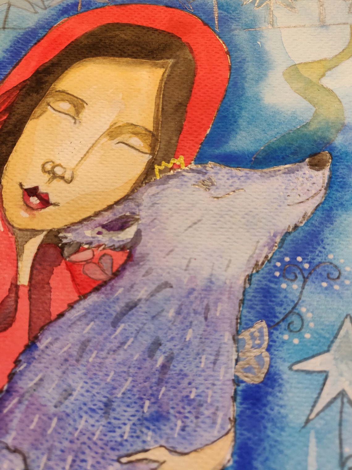 RTS Art Watercolour Doodle - Etsy