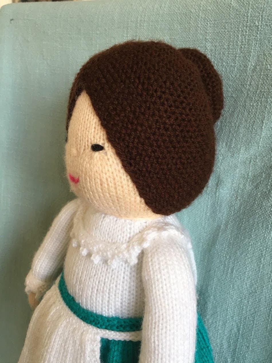 PDF Knitting Pattern Miss Crolly, an Irish Dolly - Etsy