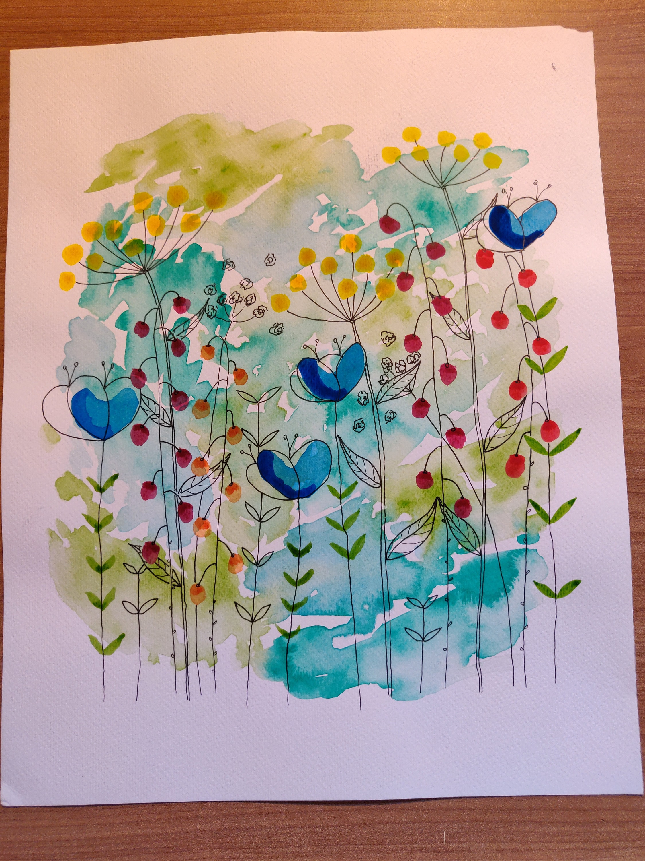 RTS Art Watercolour Doodle - Etsy