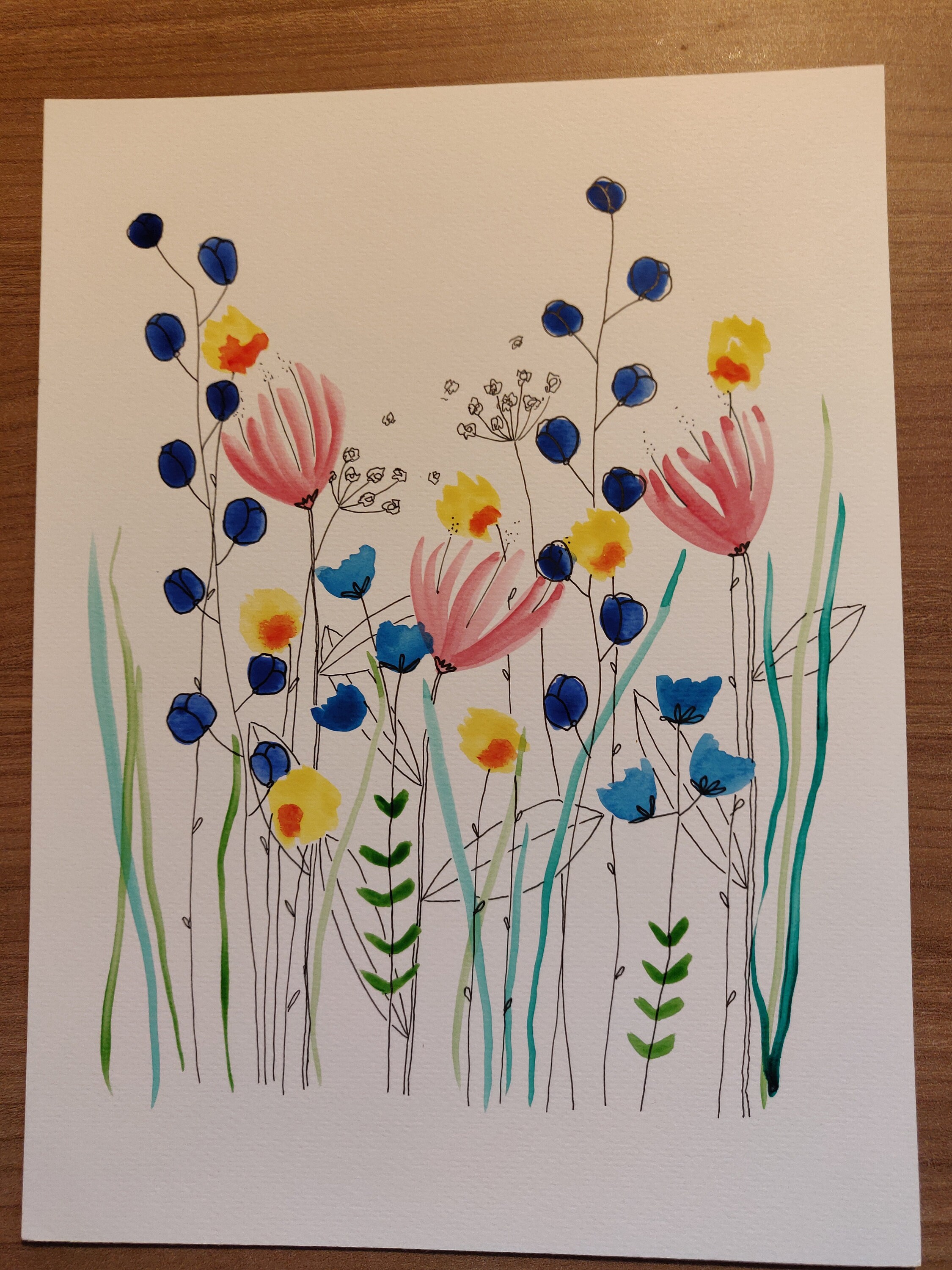 RTS Art Watercolour Doodle - Etsy