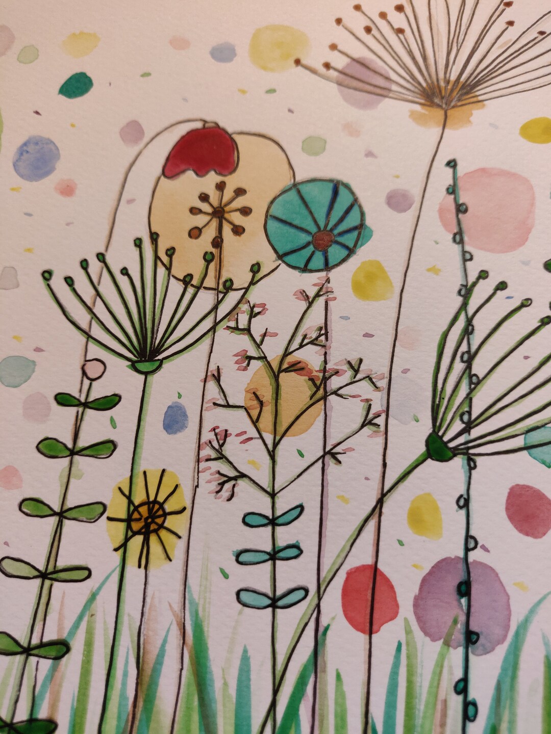 RTS Art Watercolour Doodle - Etsy