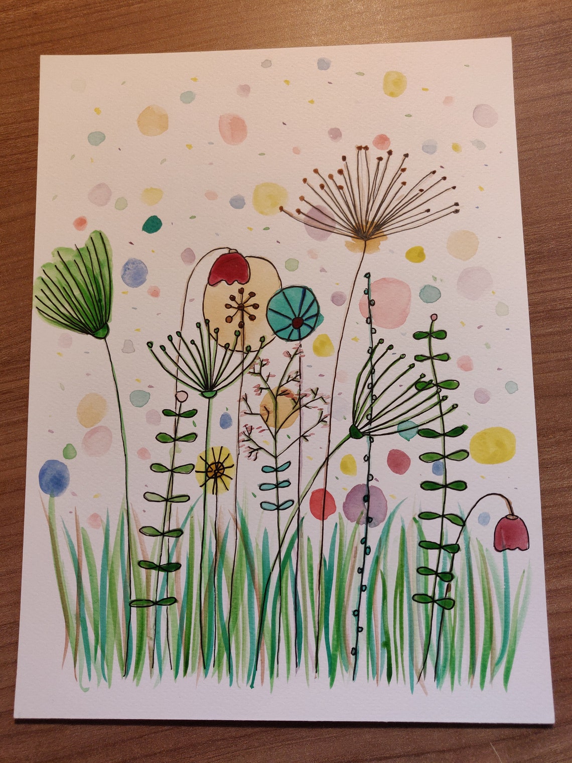 RTS Art Watercolour Doodle - Etsy