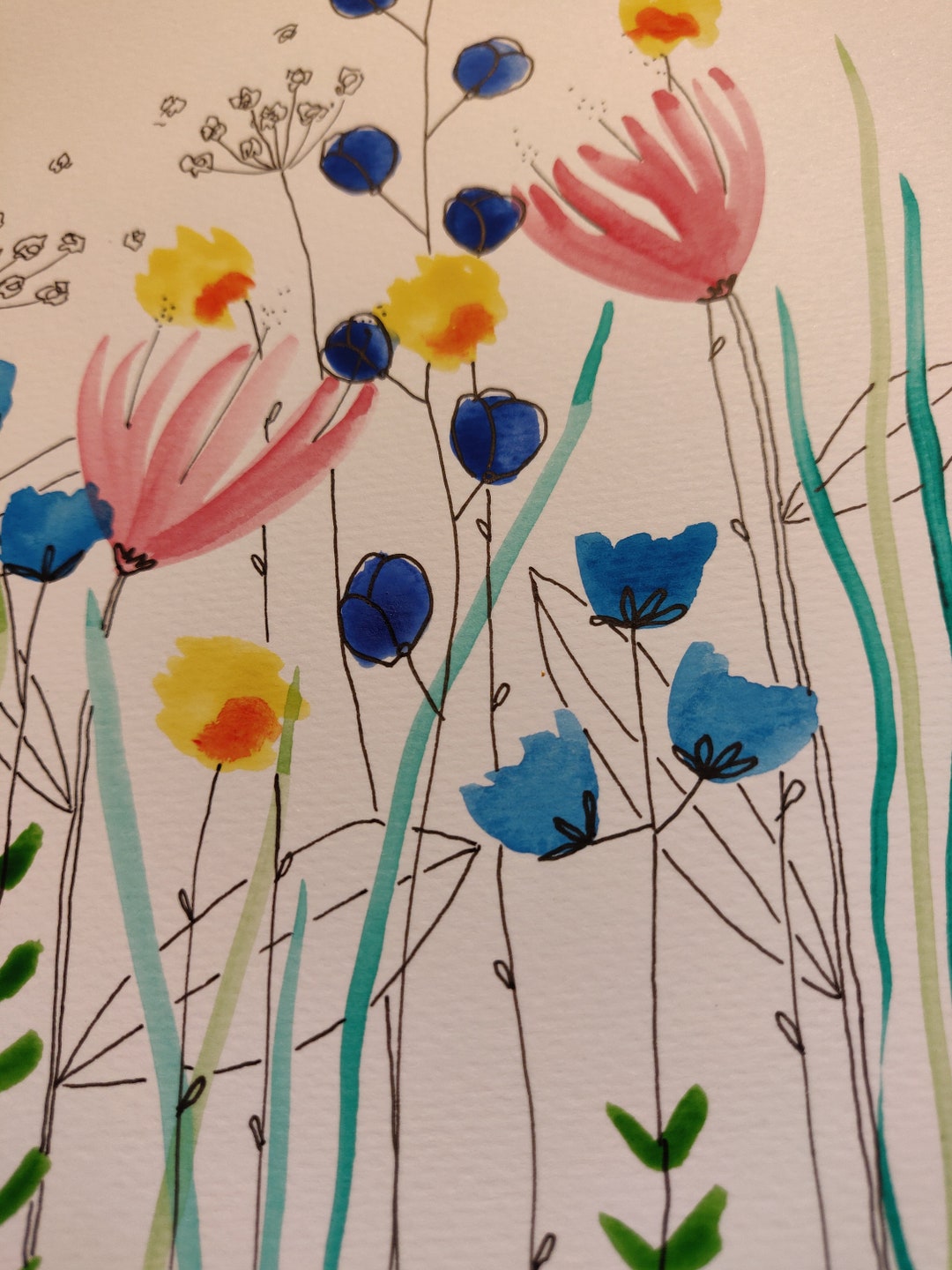 RTS Art Watercolour Doodle - Etsy