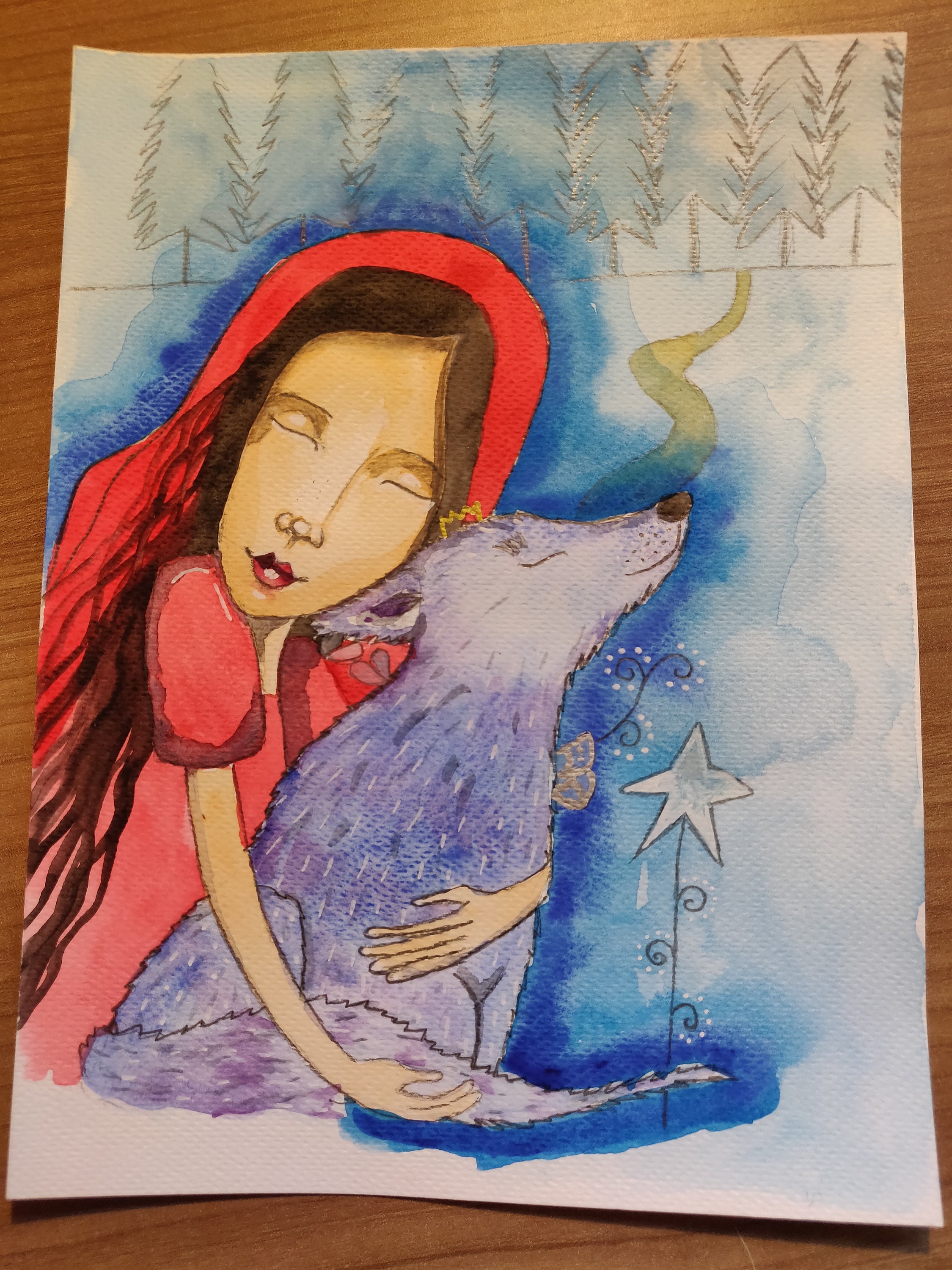 RTS Art Watercolour Doodle - Etsy