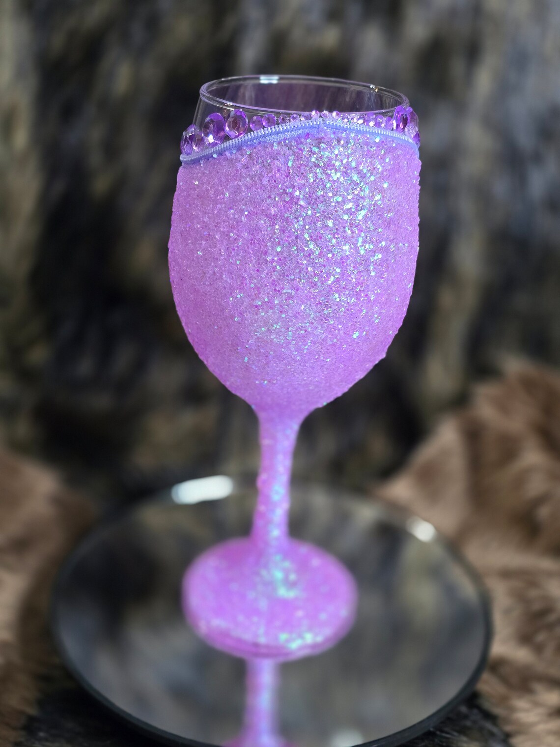 Bling Wine Glass Etsy