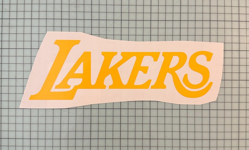 Los Angeles Lakers Vinyl Decal - Etsy