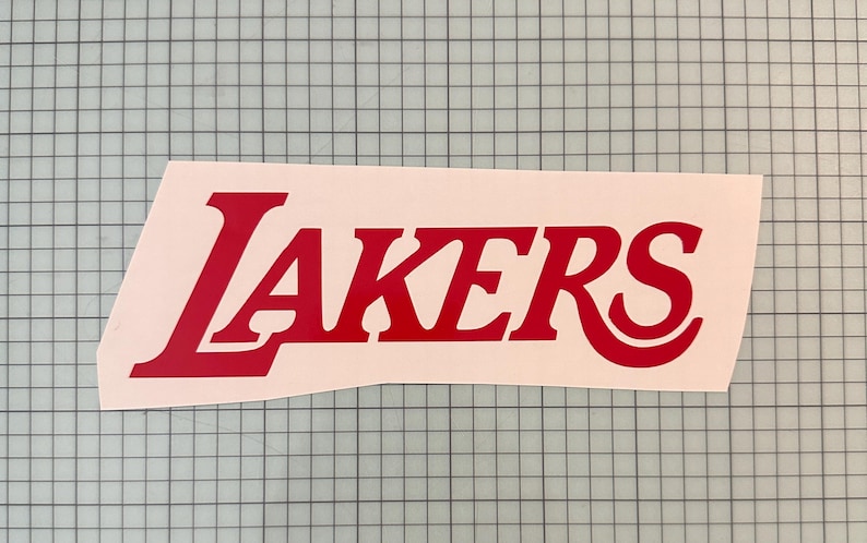 Los Angeles Lakers Vinyl Decal - Etsy