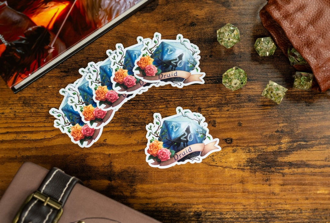 Dnd Druid Vinyl Sticker Matte, Handmade - Etsy
