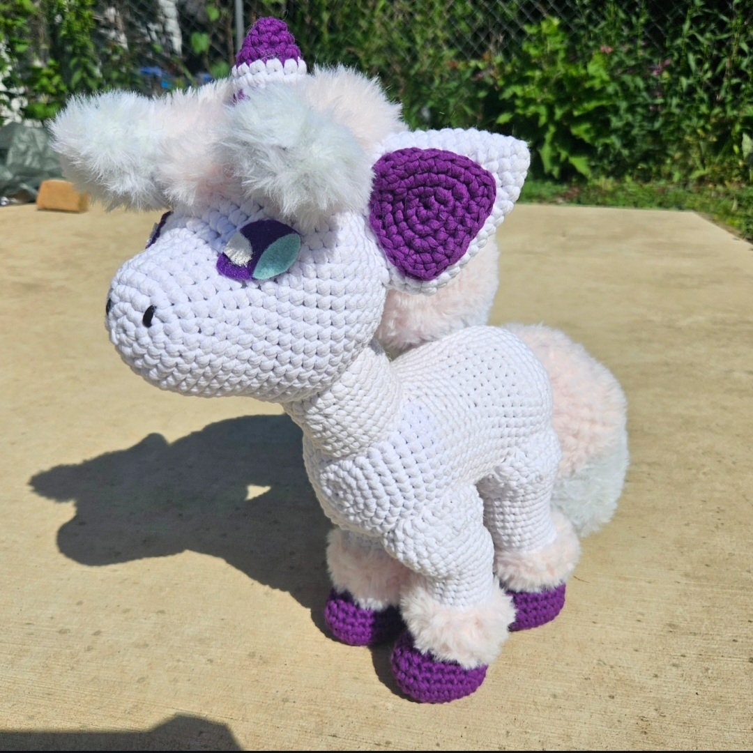 Galarian Ponyta Inspired Crochet Stuffie - Etsy