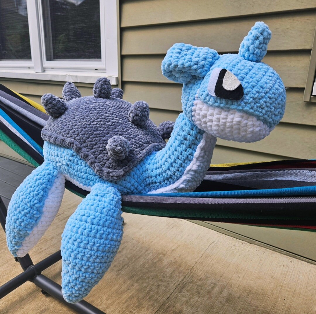 Lapras Inspired Crochet Plushie - Etsy