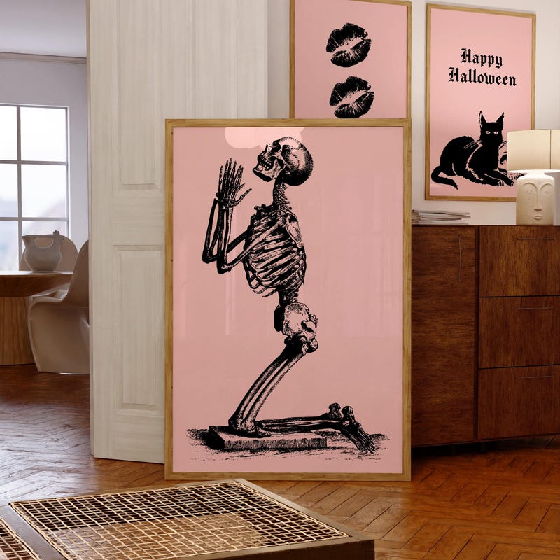 Skeleton Poster - Etsy