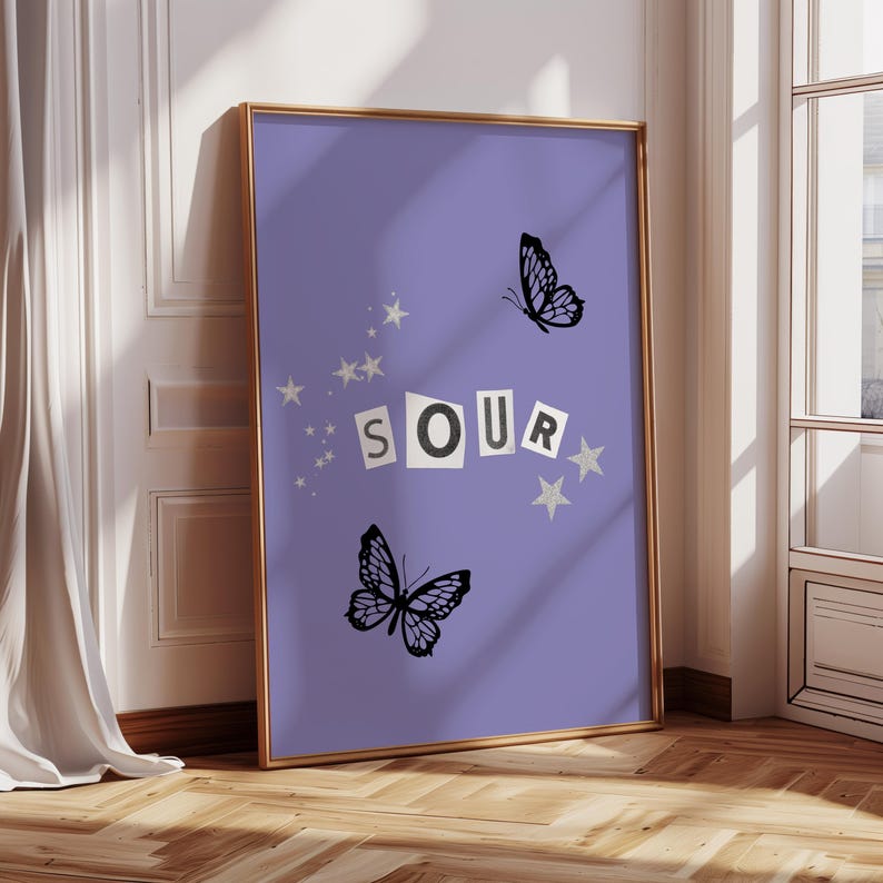 SOUR Album Poster, Olivia Rodrigo Sour Album Poster, Olivia Rodrigo ...