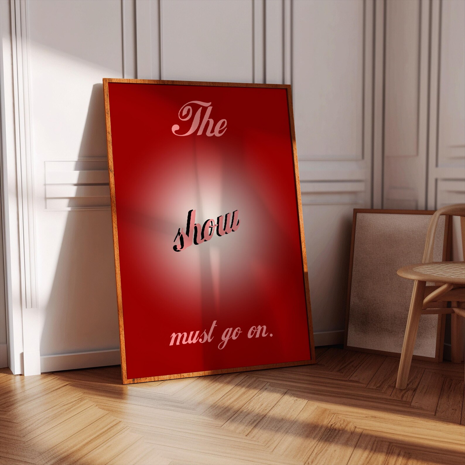 The Show Must Go on Poster, Vintage Poster, Retro Poster, Spotlight ...