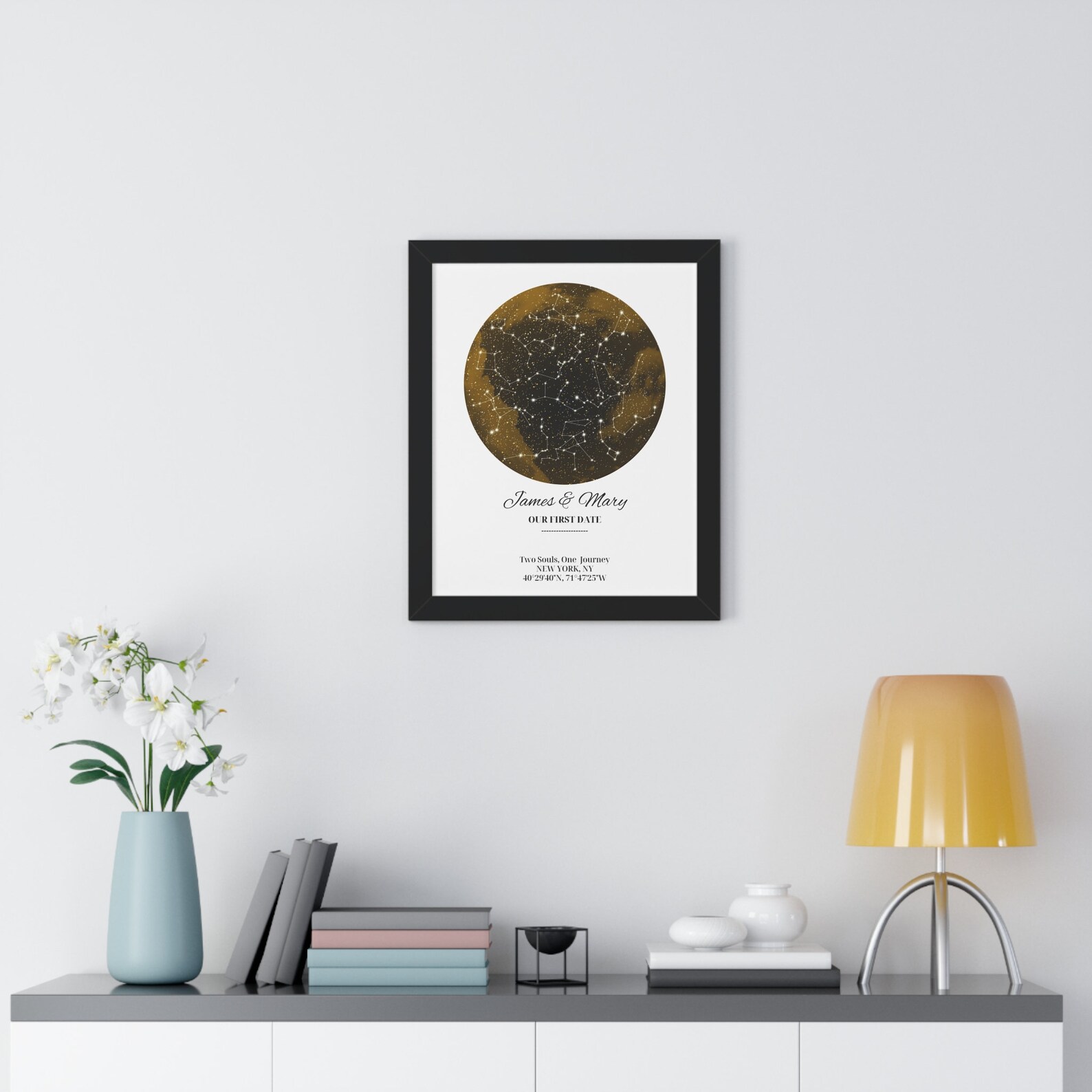 Custom Star Map Star Map Poster Custom Night Light Personalized Night ...