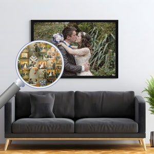 Custom Mosaic Collage for Wedding or Any Picture. Personalized Gift ...