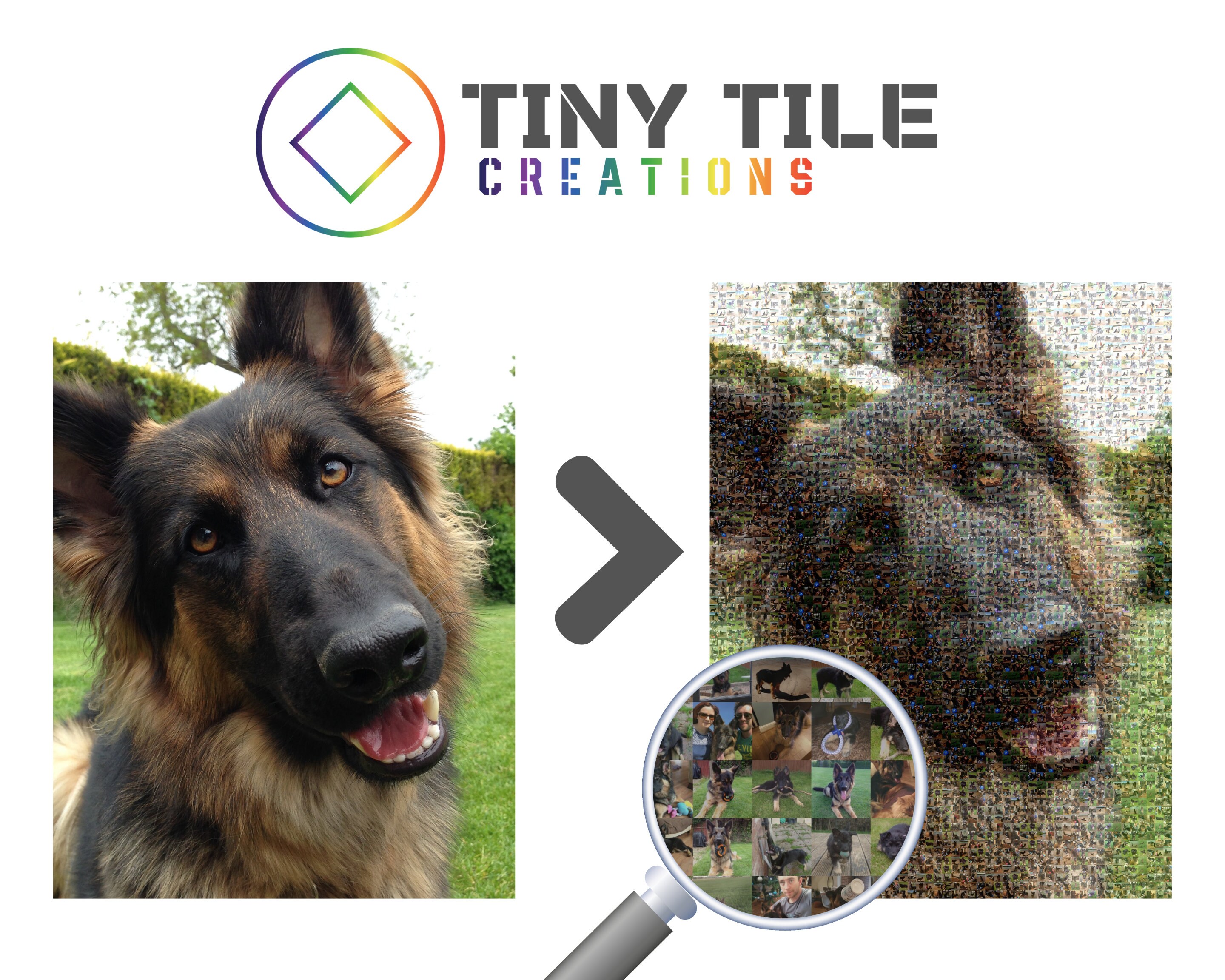 Custom Mosaic Collage for Wedding or Any Picture. Personalized Gift ...