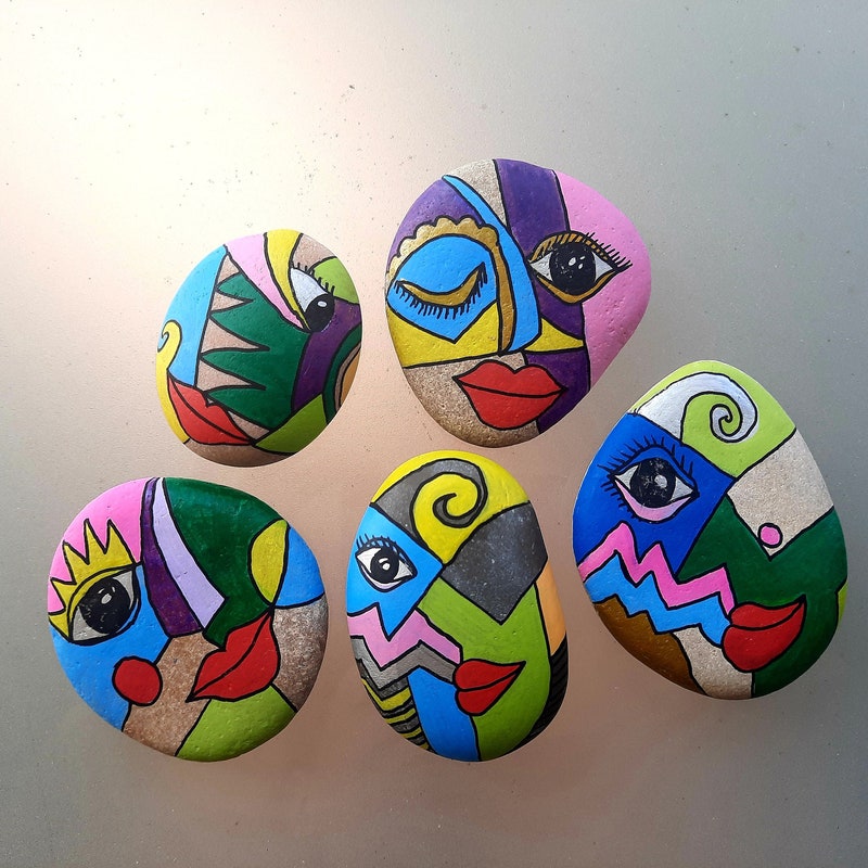 Painted Pebbles - Etsy