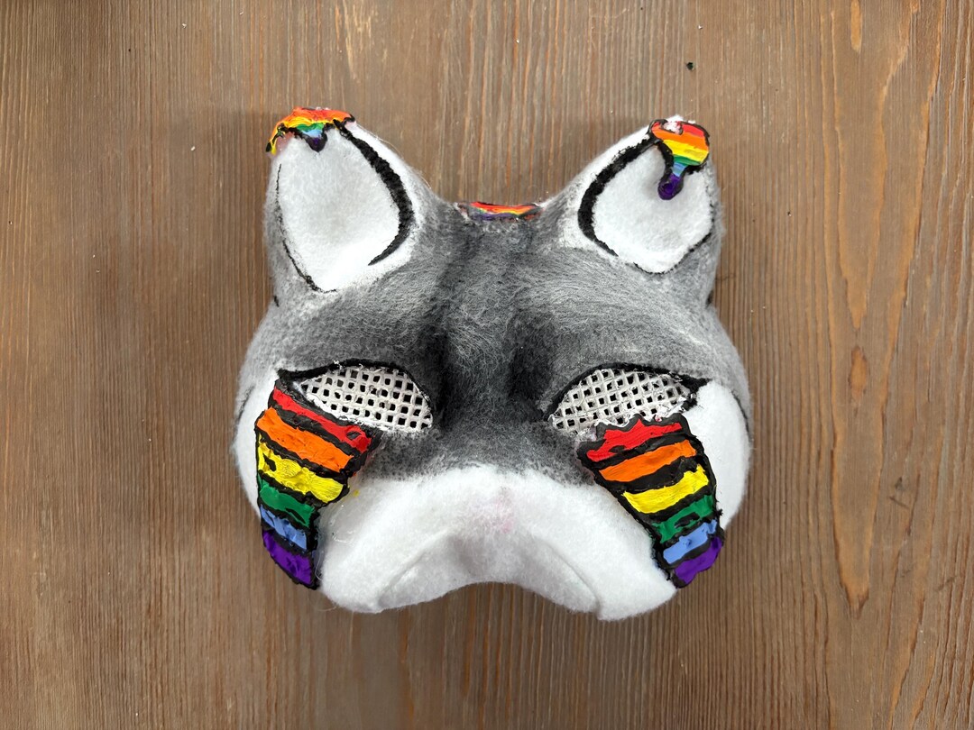 Beautiful Therian Mask Rainbow - Etsy