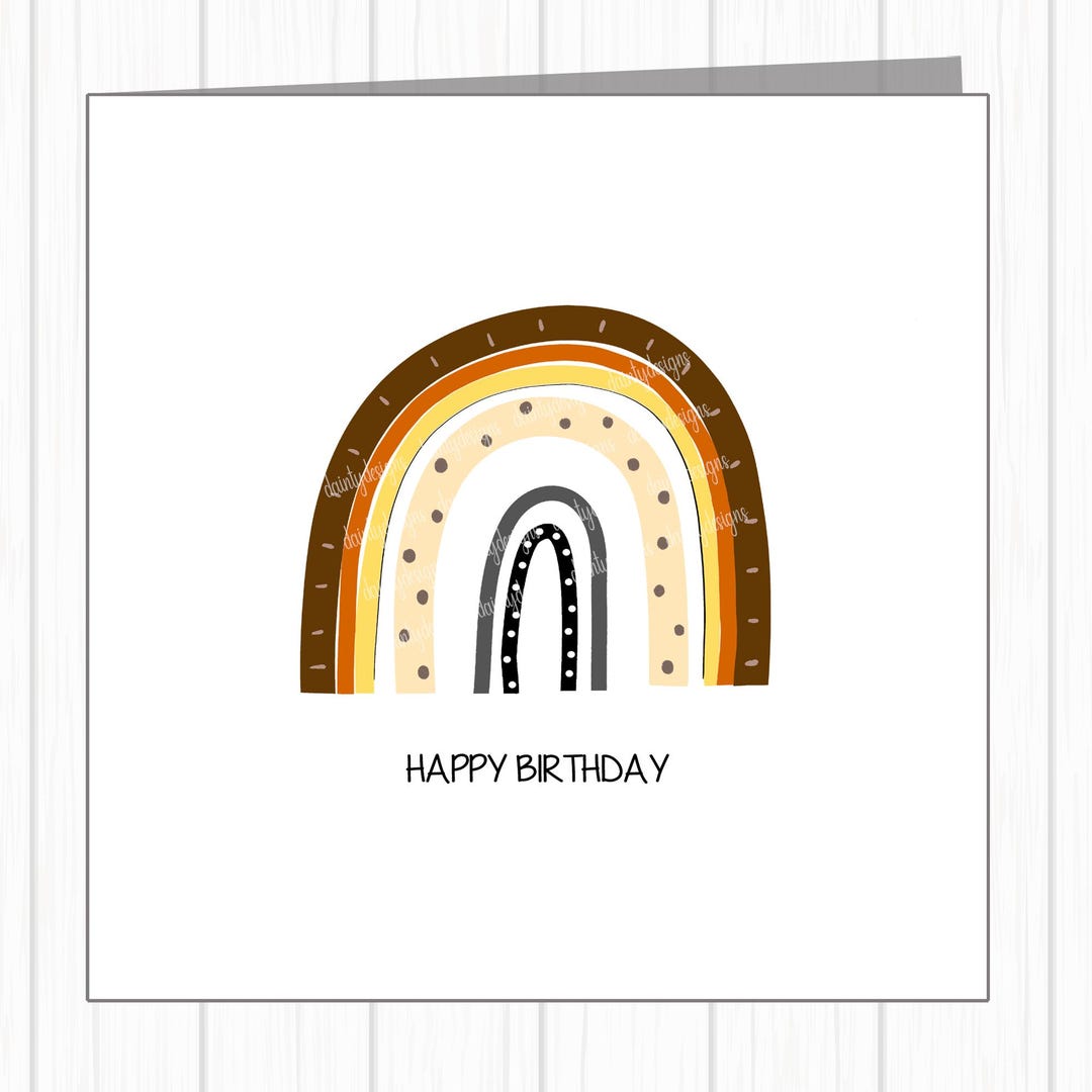 LGBTQ Gay Pride BEAR Birthday Card Rainbow in Flag Colours - Etsy