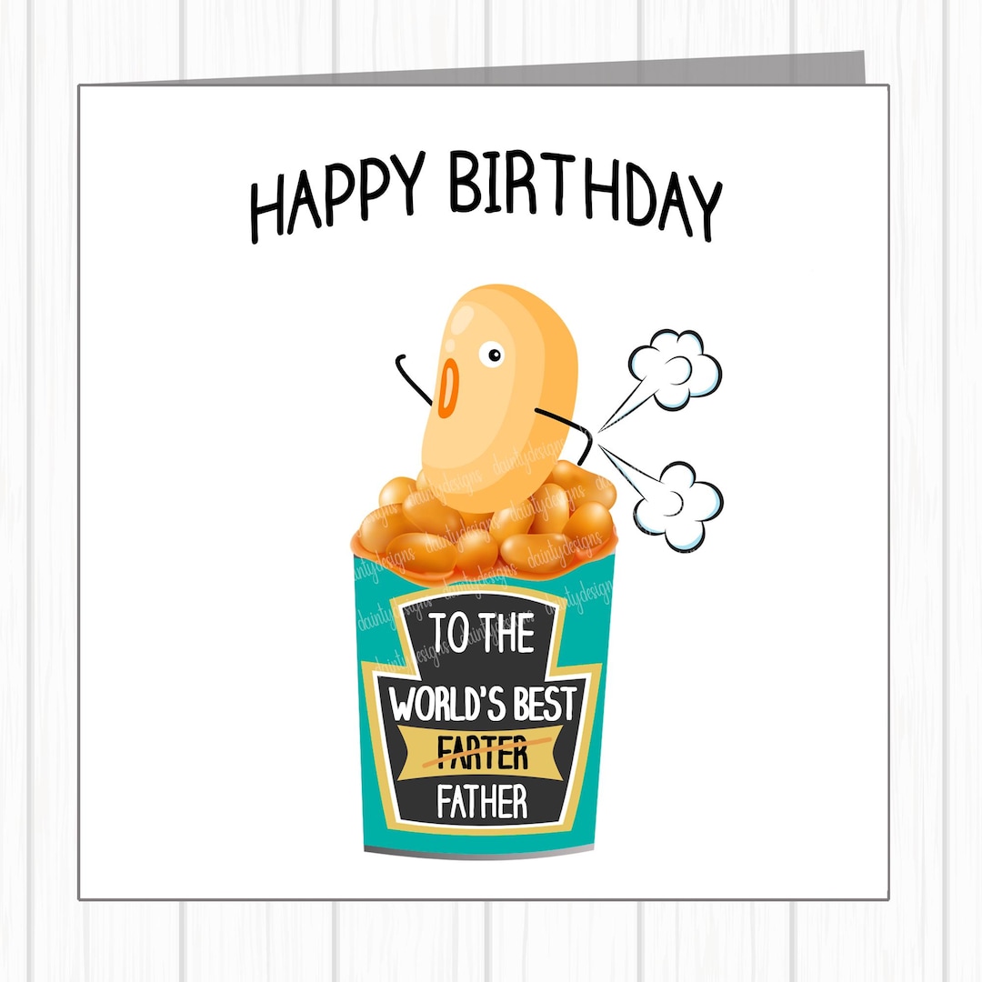Funny Rude Birthday Card - to the World's Best Farter - for Father ...