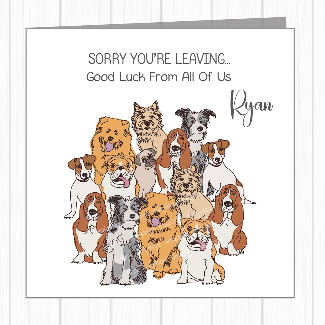 Personalised Leaving Card - for Colleague Leaving Work, New Job, Funny ...