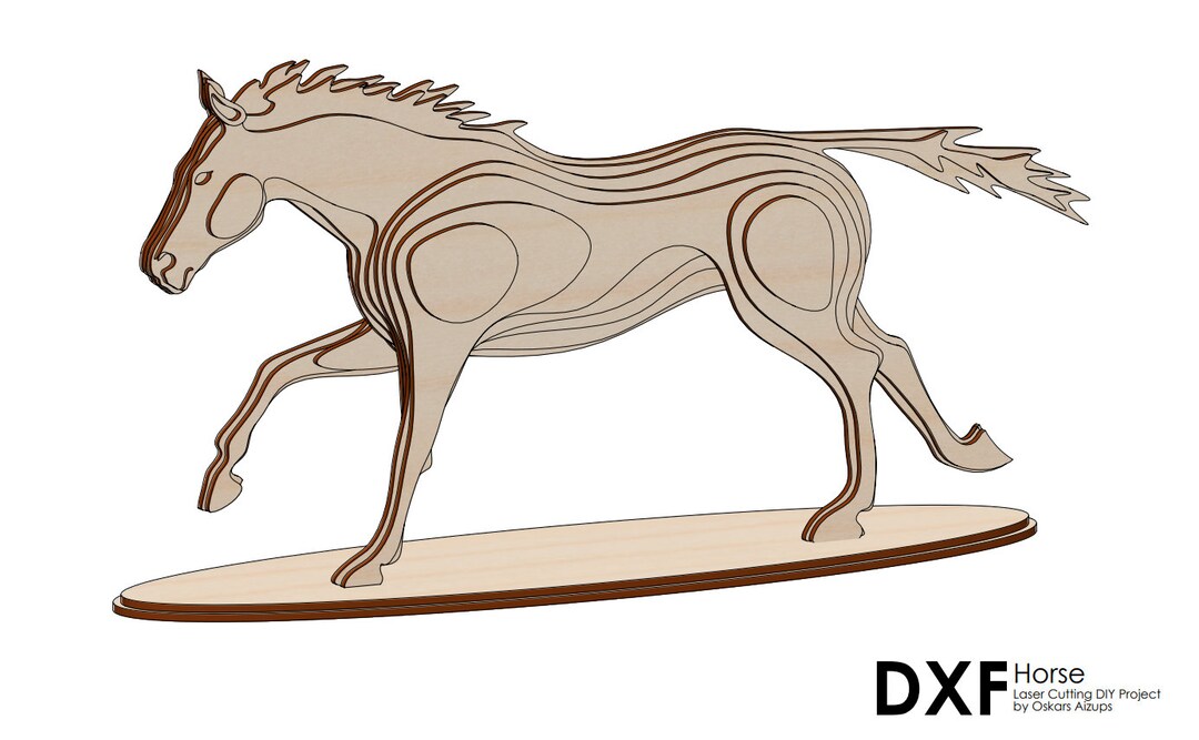 Running Horse - DXF Files for Laser Cutting or CNC - Etsy