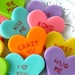 1 Box of Mini Conversation Hearts - Candy Hearts for Valentine's Day ...