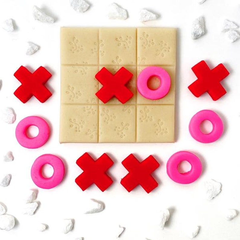 Edible Valentine's Tic Tac Toe Candy Play the Game and - Etsy