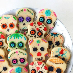 Sugar Skull Modern Candy for 'day of the Dead' Delicious Candy Tiles ...
