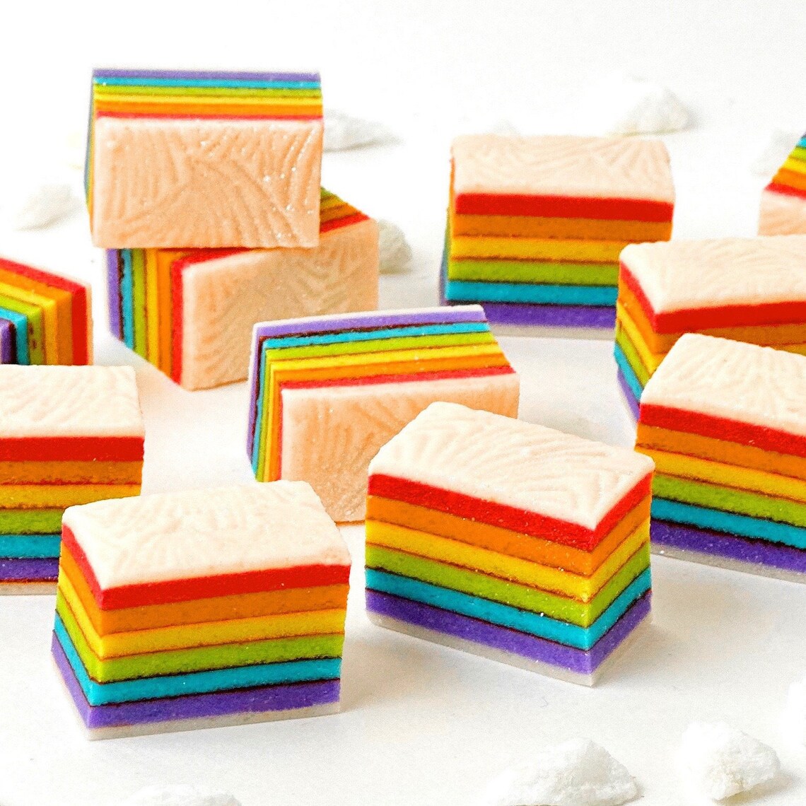 Marzipan Rainbow Rainbow Cookies! Perfect for Pride Day and Every Day ...