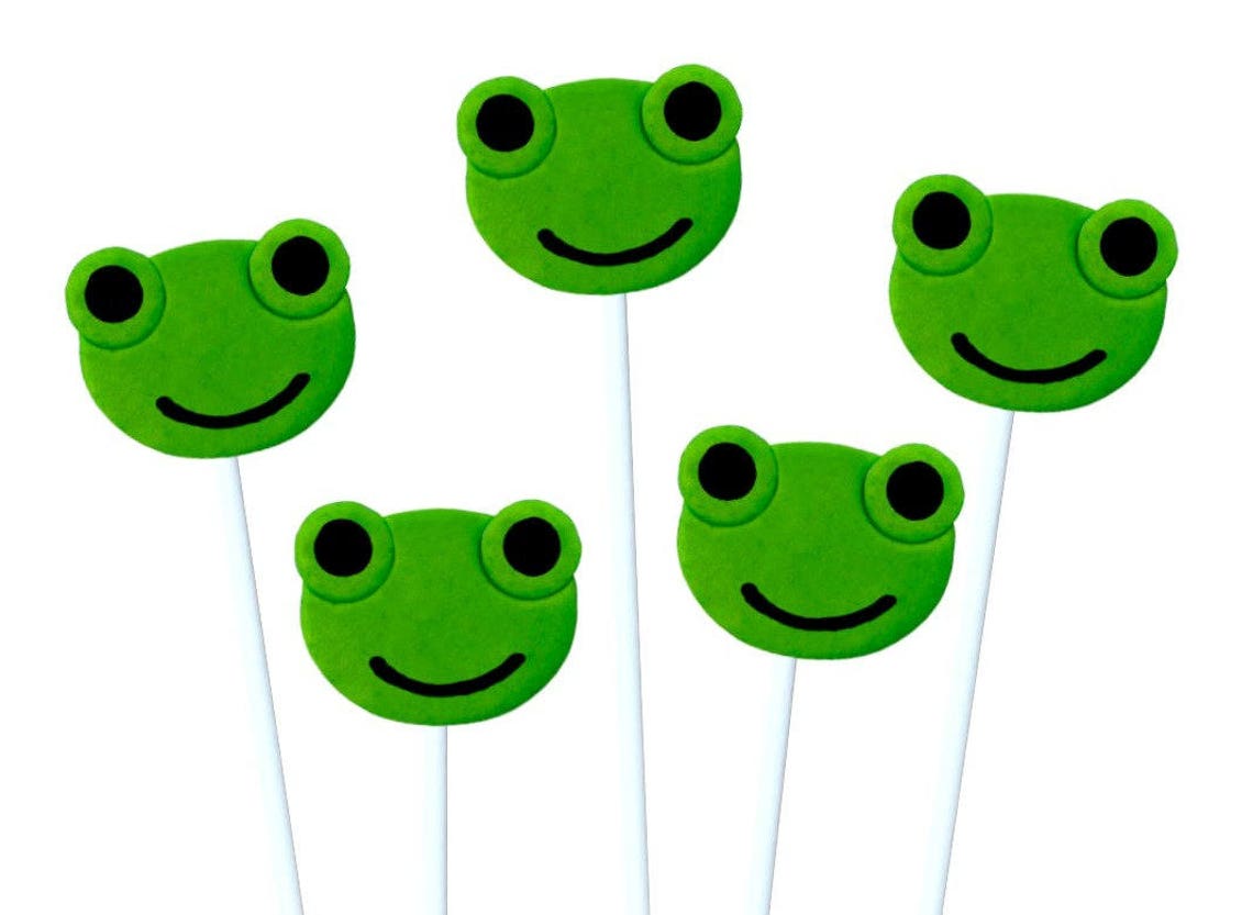 Frog Marzipan Candy Lollipops Kids and Adults Will Love | Etsy