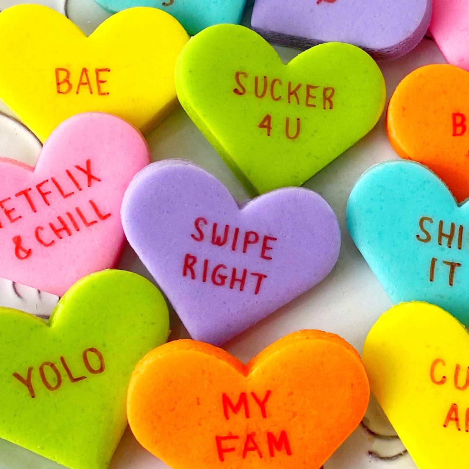 1 Box of Mini Conversation Hearts Candy Hearts for - Etsy