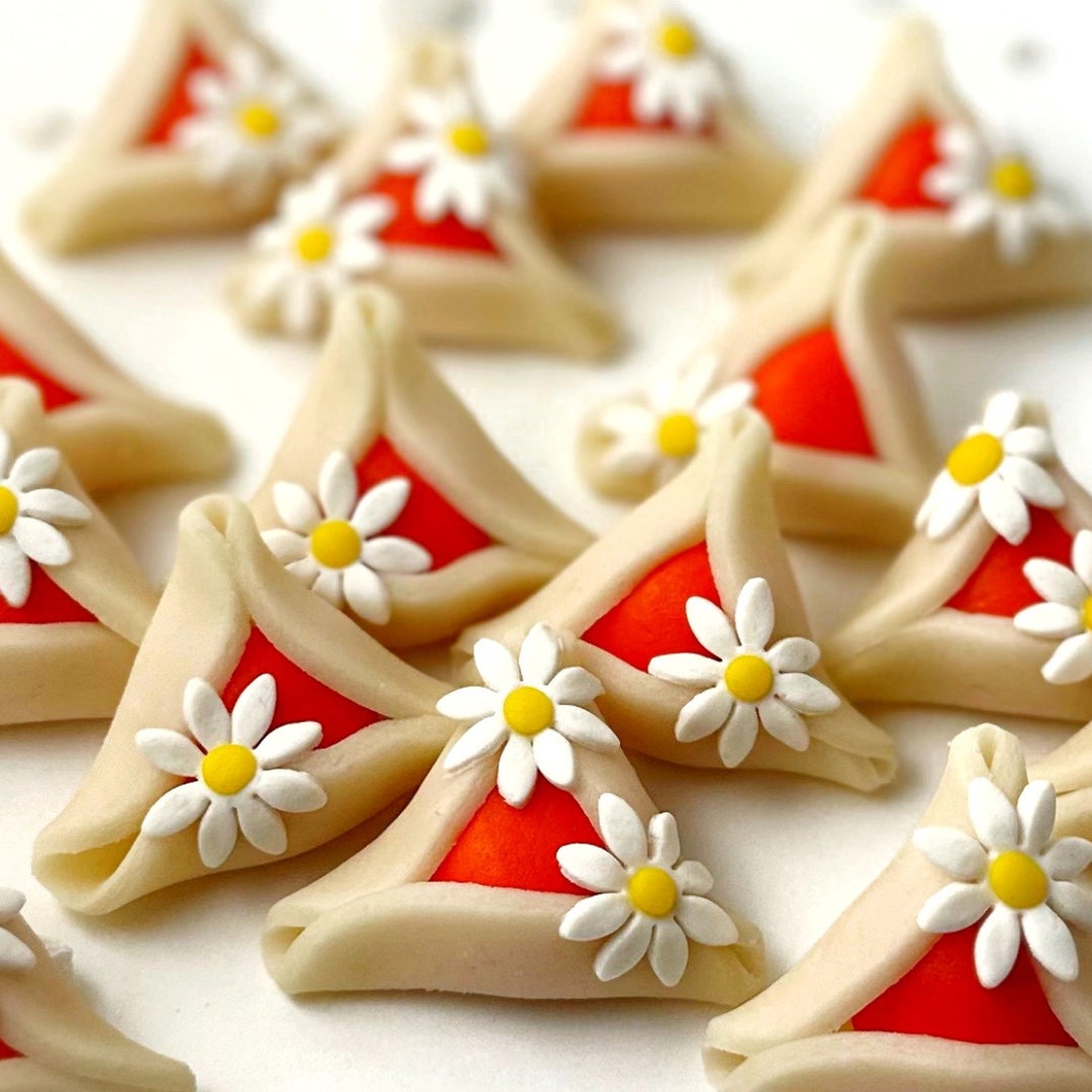 Purim Daisy Marzipan Hamantaschen! Kosher, Vegan, Great for Mishloach ...