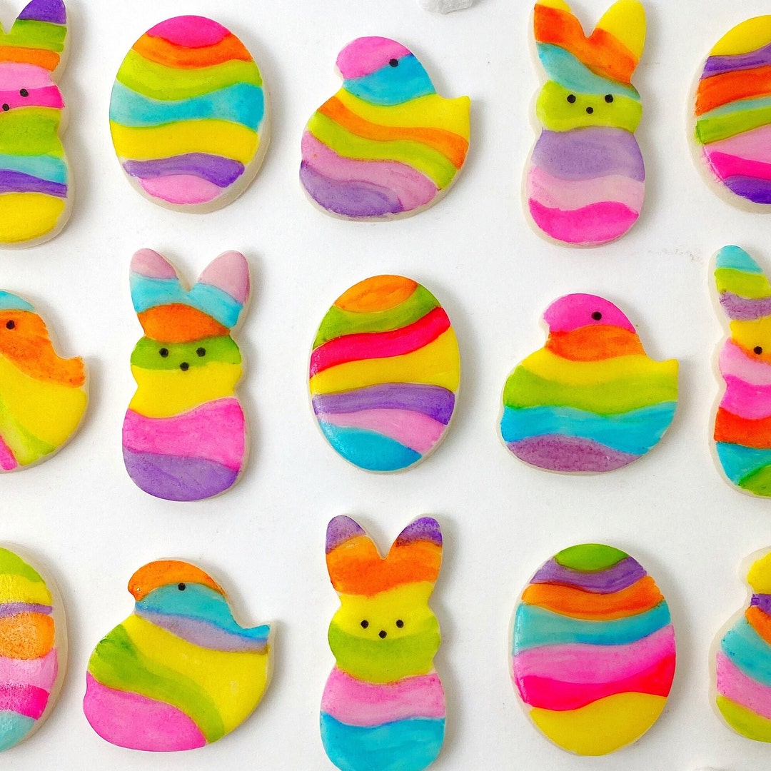 Easter Fantasy Rainbow Chick, Bunnies and Eggs - for Easter Baskets and ...