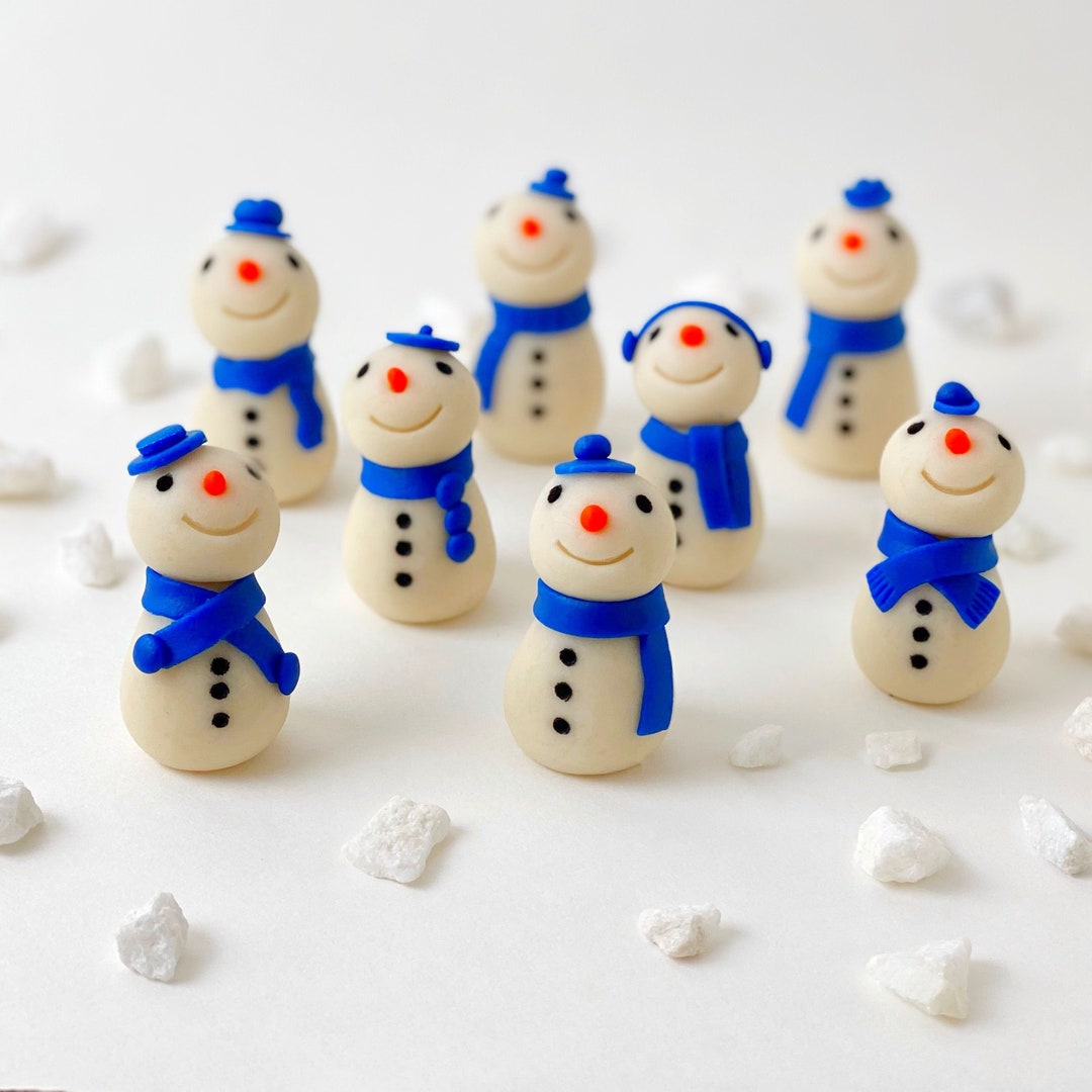 Hanukkah SNOWMEN - Edible Marzipan Gift Sculptures for Hanukkah ...
