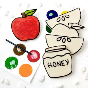 Paint Your Own Rosh Hashanah Cookies! Shana Tova Marzipan Apples ...