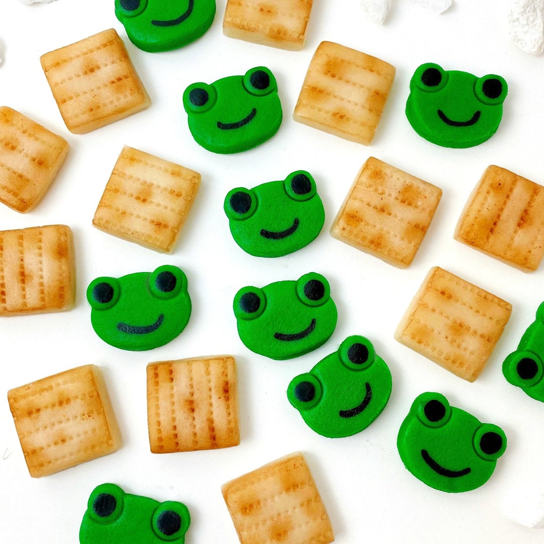 Passover Matzah & Frog Marzipan Candy Bites - Seder Hostess Gift ...