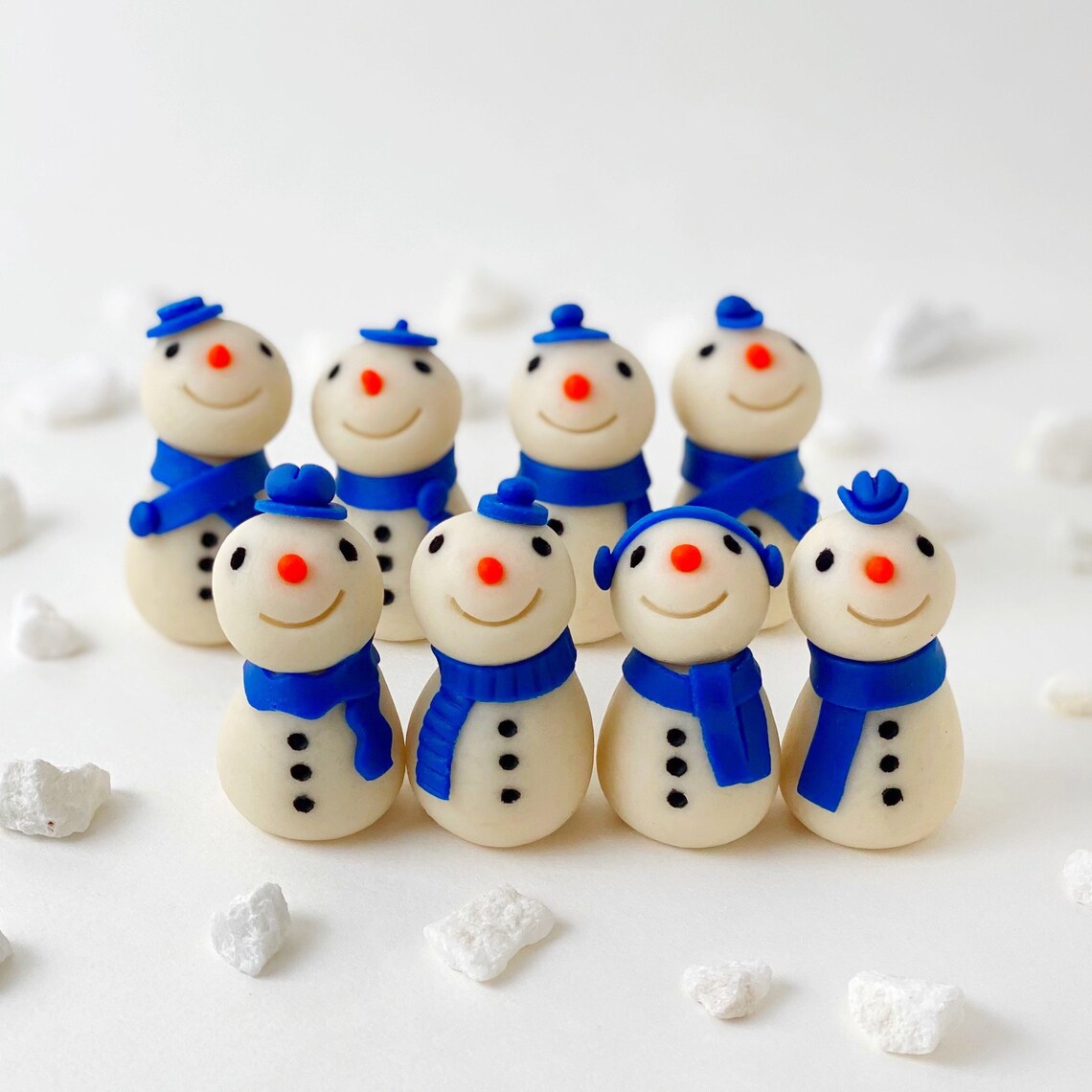 Hanukkah SNOWMEN - Edible Marzipan Gift Sculptures for Hanukkah ...